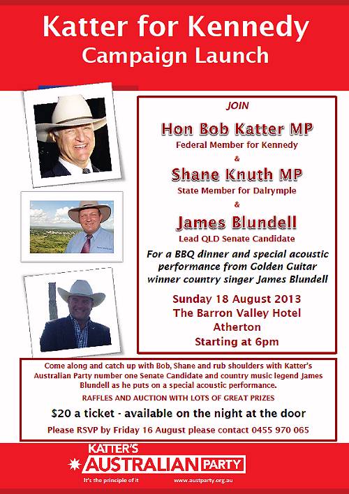 Katters Kennedy Launch - cairnsnews.org